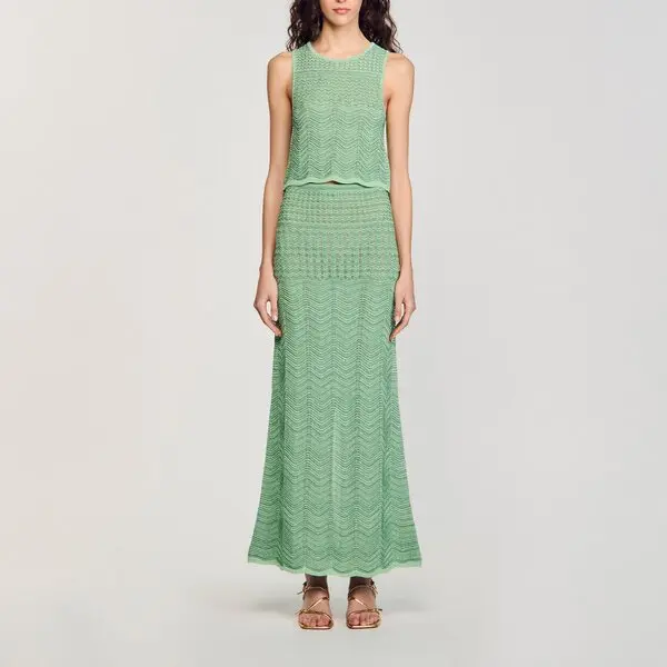 Sandro Decorative Knit Top
