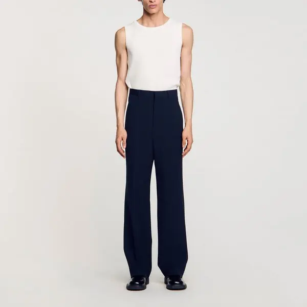 Sandro Classic-fit Suit Trousers - Black