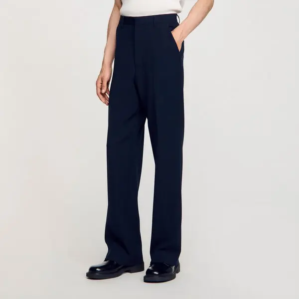 Sandro Classic-fit Suit Trousers - Black