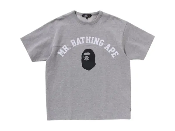 A BATHING APE Print 8 Tee Shirt - Gray