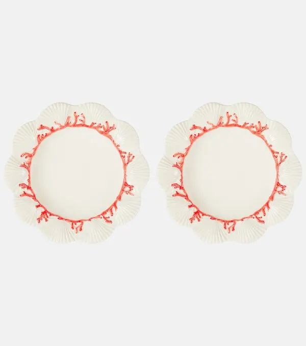 LES-OTTOMANS Saint Jacques Ceramic Soup Plate - White