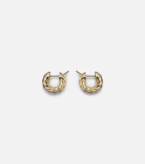 David Yurman 18kt Yellow Hoop Earrings