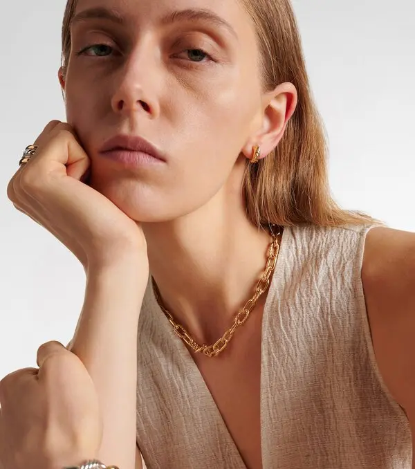 David Yurman 18kt Yellow Hoop Earrings