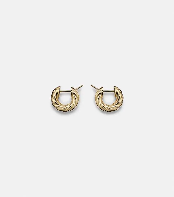 David Yurman 18kt Yellow Hoop Earrings