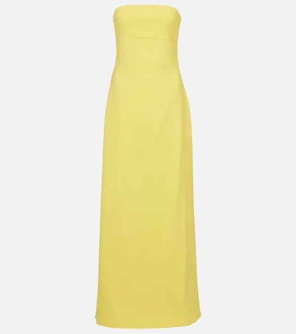 Jacquemus Caped Strapless Bustier Gown