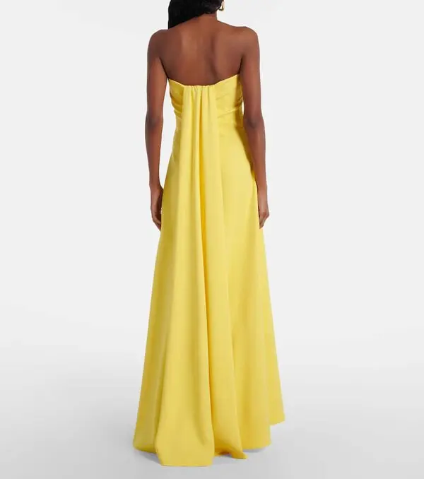 Jacquemus Caped Strapless Bustier Gown