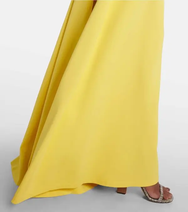 Jacquemus Caped Strapless Bustier Gown