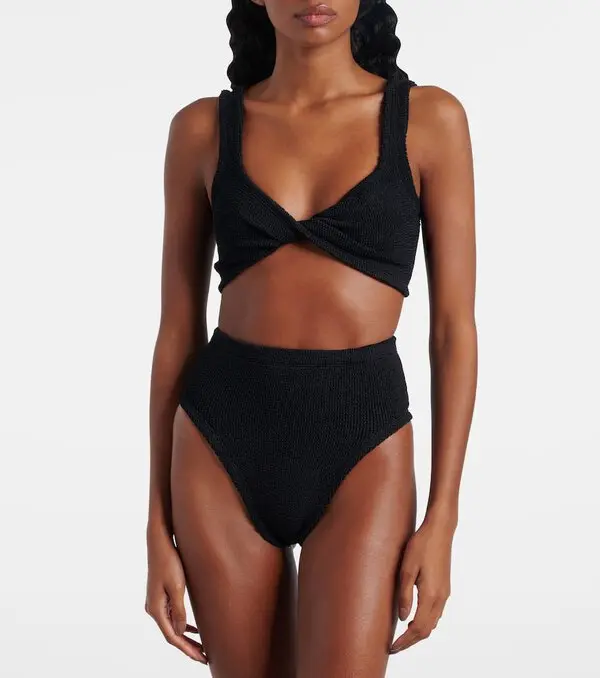 Hunza G Jamie Two-piece Bikini Set - Black