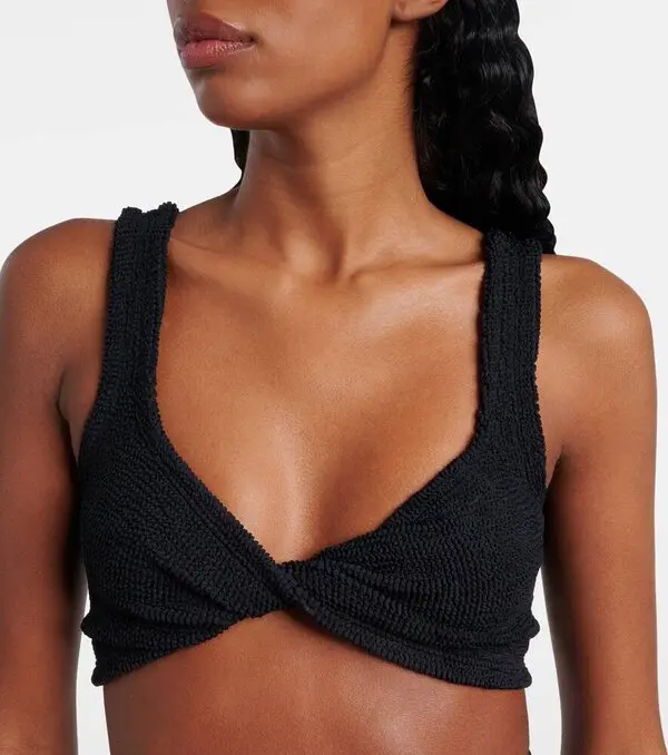 Hunza G Jamie Two-piece Bikini Set - Black