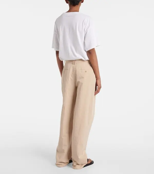 THE ROW Lilas Wide-leg Pants - Beige