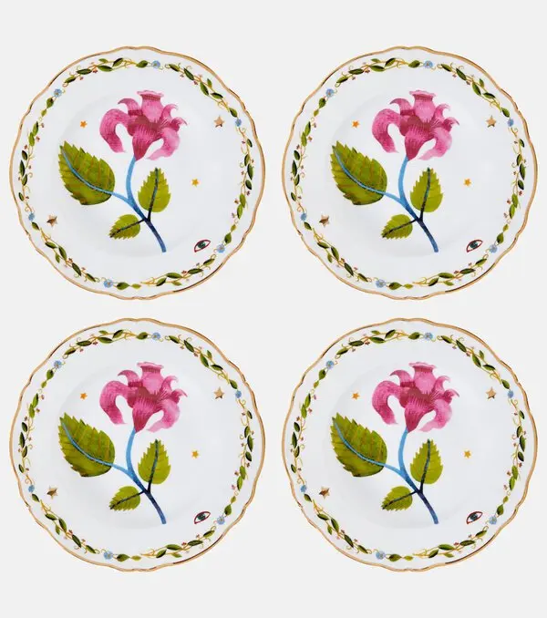 BITOSSI Fabula Profumo Set Of 4 Soup Plates - Multicoloured