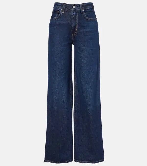 Citizens Of Humanity Paloma Mid-rise Wide-leg Jeans - Blue