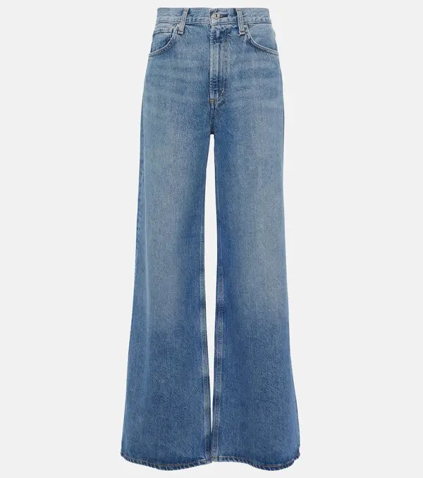 Citizens Of Humanity Paloma Mid-rise Wide-leg Jeans - Blue