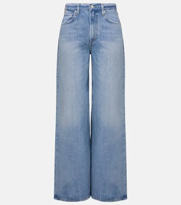 Citizens Of Humanity Paloma Mid-rise Wide-leg Jeans - Blue