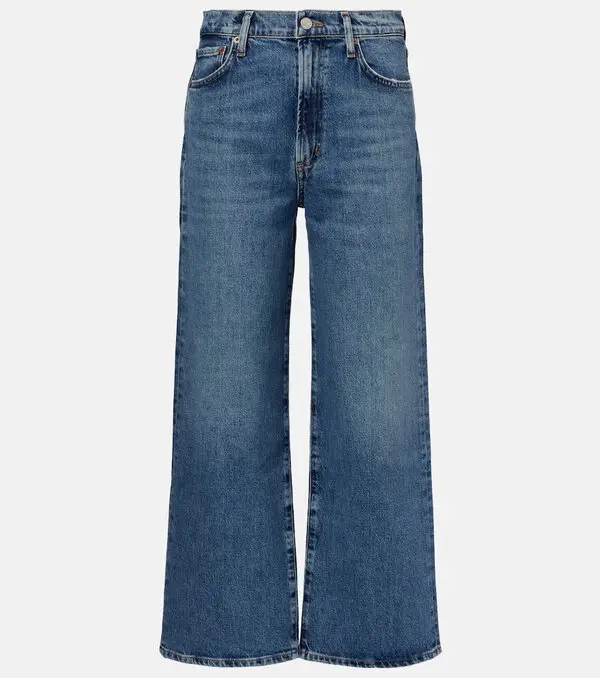 AGOLDE Harper Crop Wide-leg Jeans - Blue