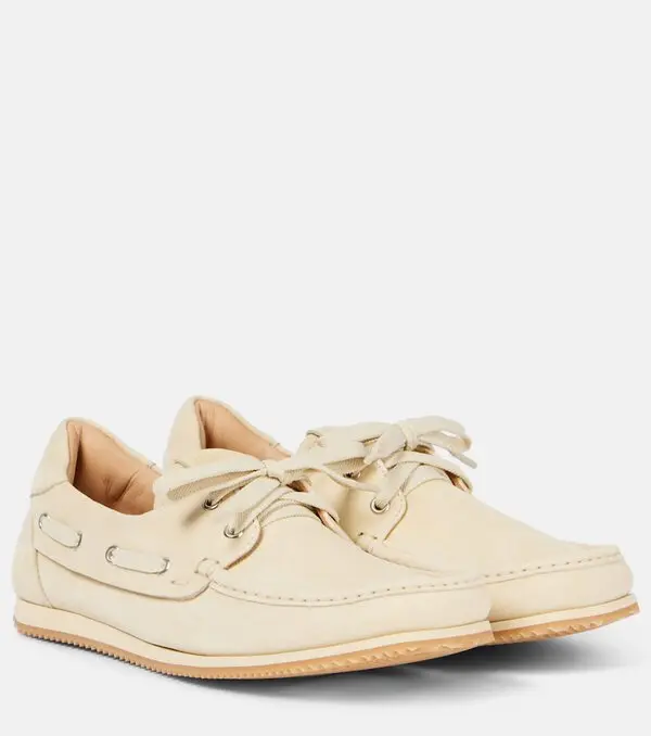 Jacquemus Batto Leather Boat Shoes - Yellow