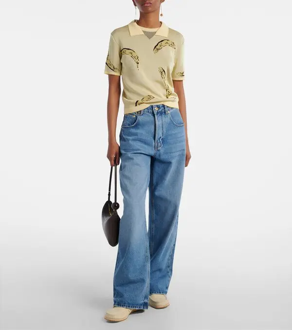 Jacquemus Batto Leather Boat Shoes - Yellow