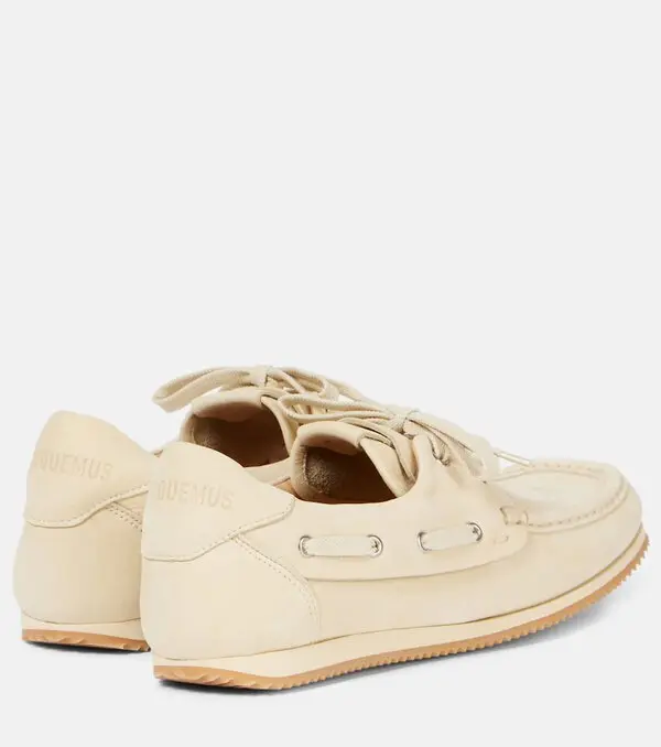 Jacquemus Batto Leather Boat Shoes - Yellow