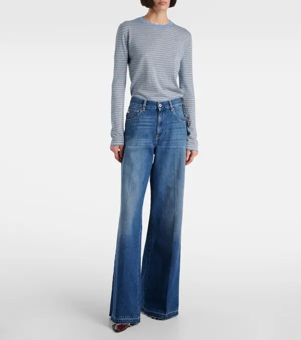 Ag Hyeres Wide-leg Jeans - Blue