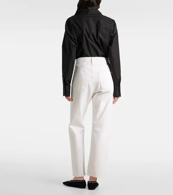 AGOLDE 90's Mid-rise Straight Leg Jeans - White