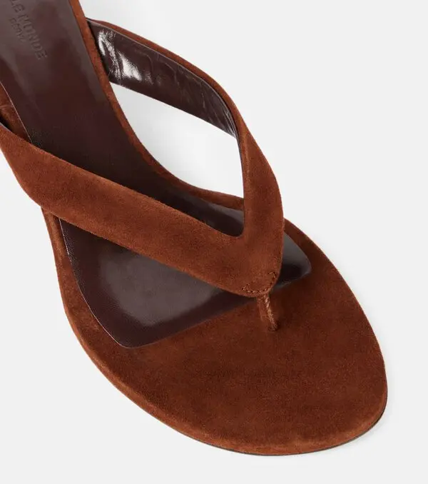 Le Monde Beryl Suede Thong Sandals