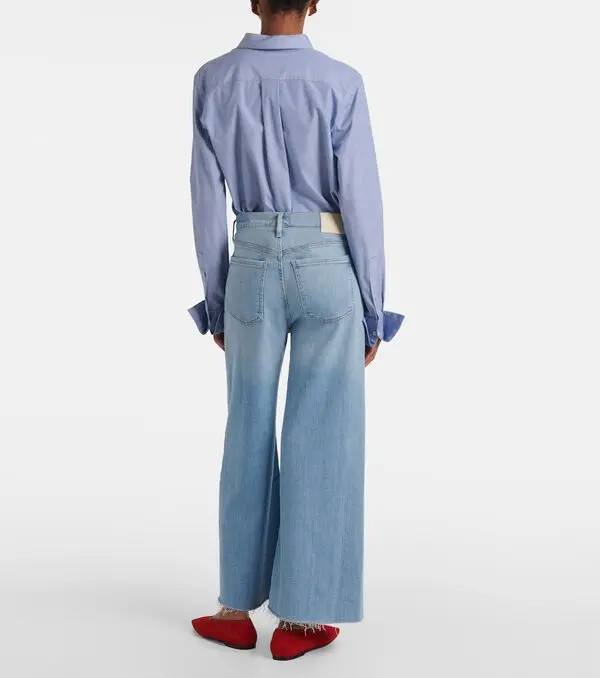 Citizens Of Humanity Lyra Cropped Wide-leg Jeans In Andante