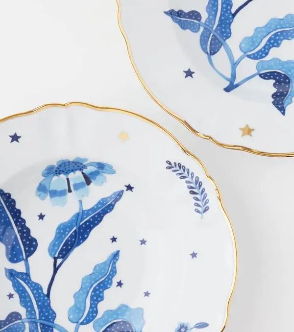BITOSSI Marino Set Of 4 Porcelain Soup Plates - Multicoloured