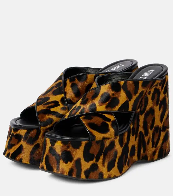 Paris Texas Mara 135 Leopard-print Platform Sandals
