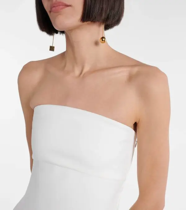 Jacquemus Draped Bustier Gown