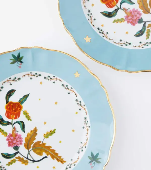 BITOSSI Fabula Profumo Set Of 4 Porcelain Dinner Plates