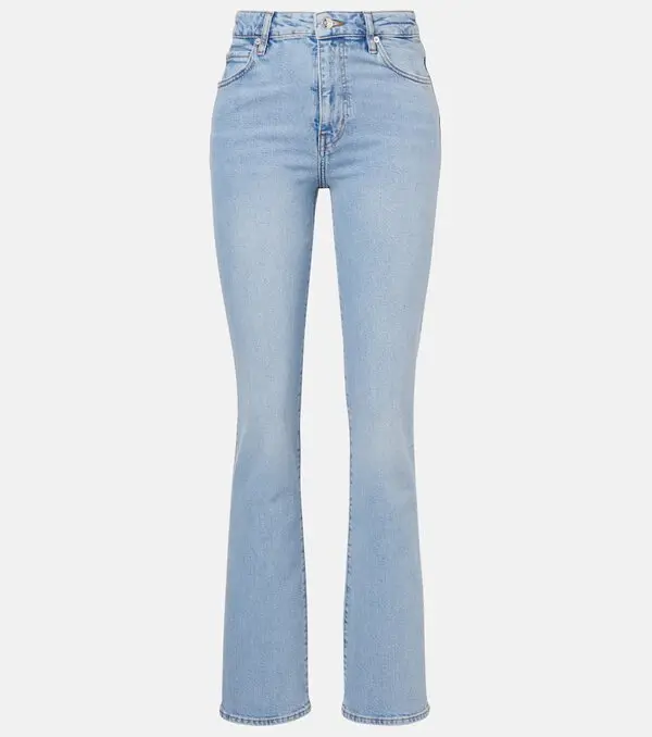 FRAME Ruler High-rise Straight Jeans