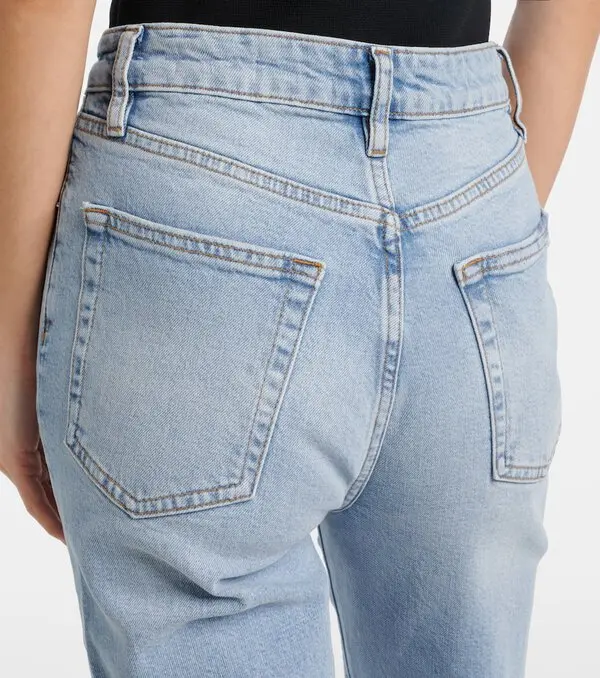 FRAME Ruler High-rise Straight Jeans