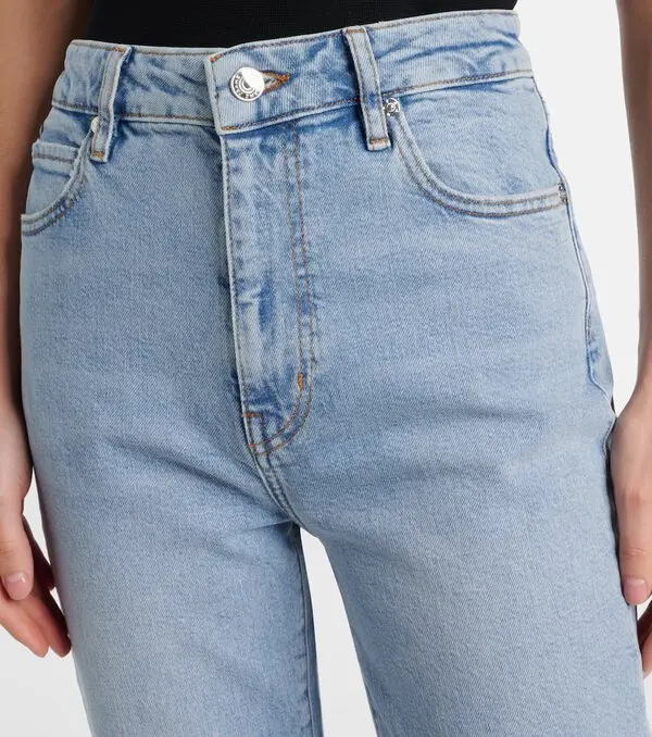FRAME Ruler High-rise Straight Jeans