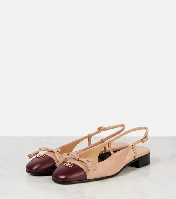 Valentino Garavani Valet Du Roi Slingback Flats