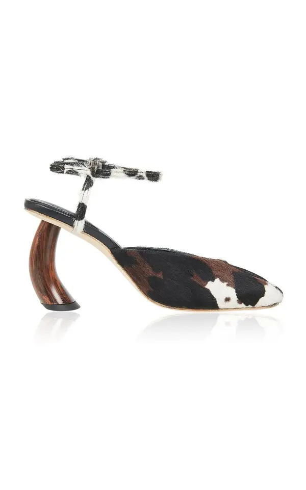 A.W.A.K.E. Mode Justine Pony Hair Pumps - Print