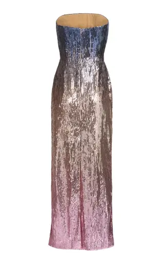 Elie Saab Sequined Tulle Midi Dress - Multi