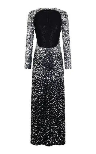 Rabanne Sequined Maxi Dress - Silver
