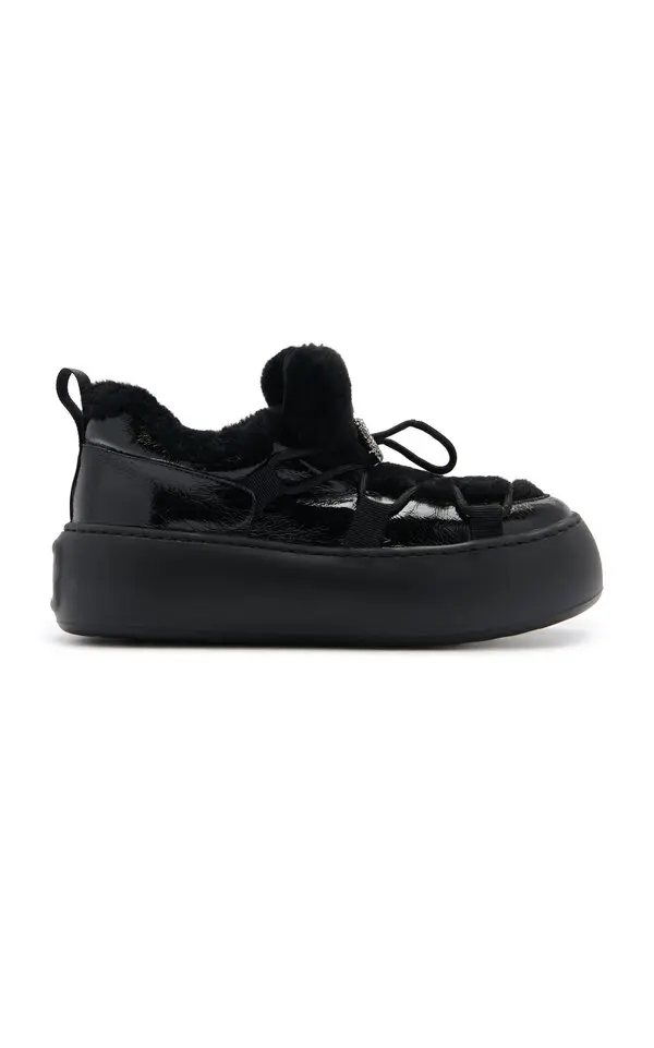 ROGER VIVIER Viv Up Shearling Snow Boots