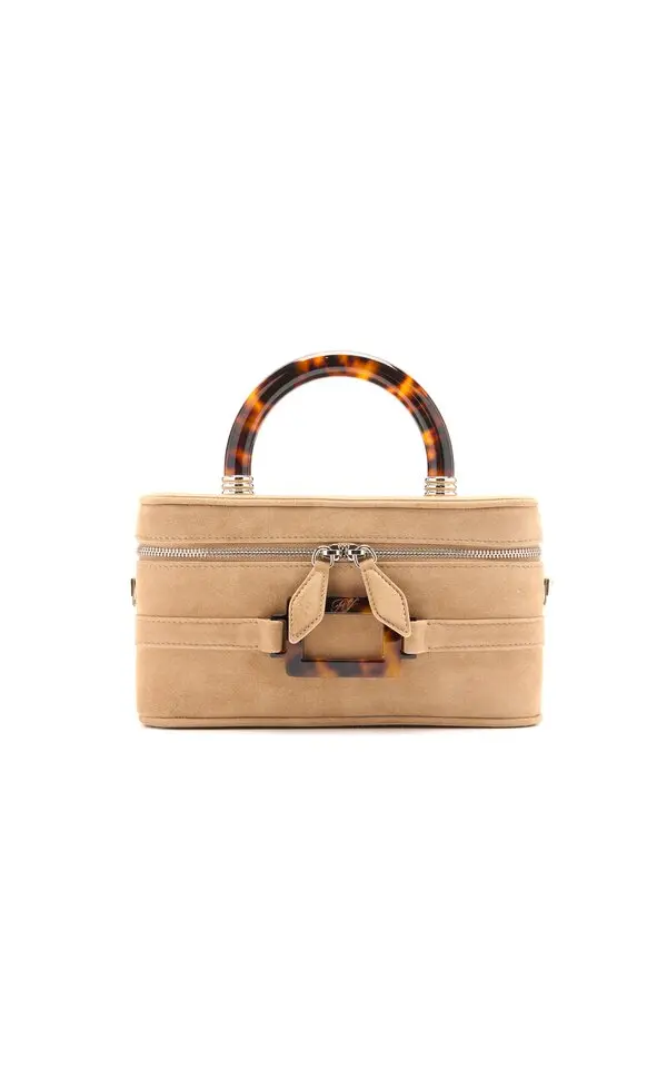 ROGER VIVIER Belle Vivier Mini Vanity Bag - Brown