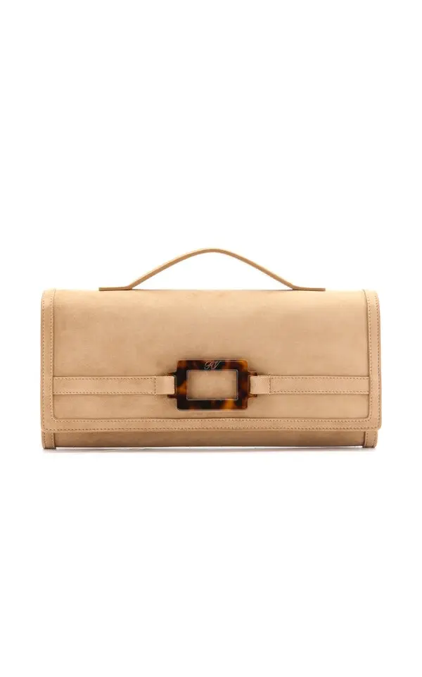 ROGER VIVIER Belle Vivier Clutch - Brown