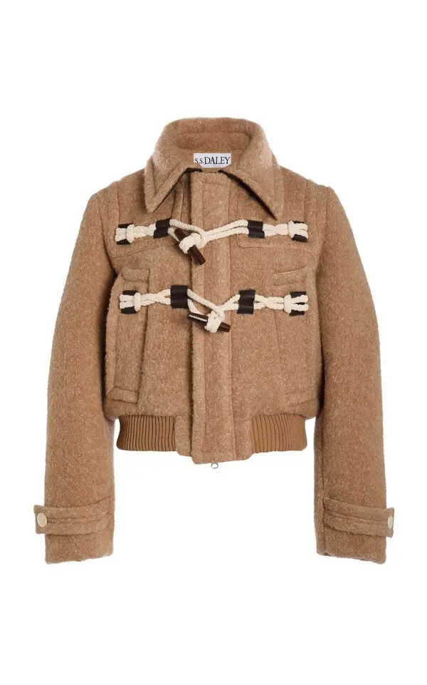 S.S.DALEY Duffle Cashmere-blend Jacket - Neutral