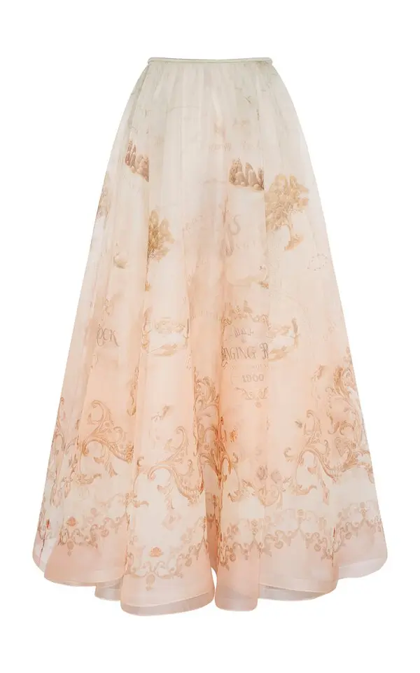 Zimmermann Organza Maxi Silk Skirt