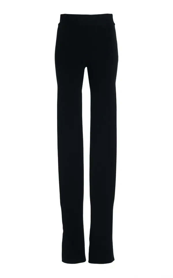 COURREGES Double Hem Interlock Pants - Black