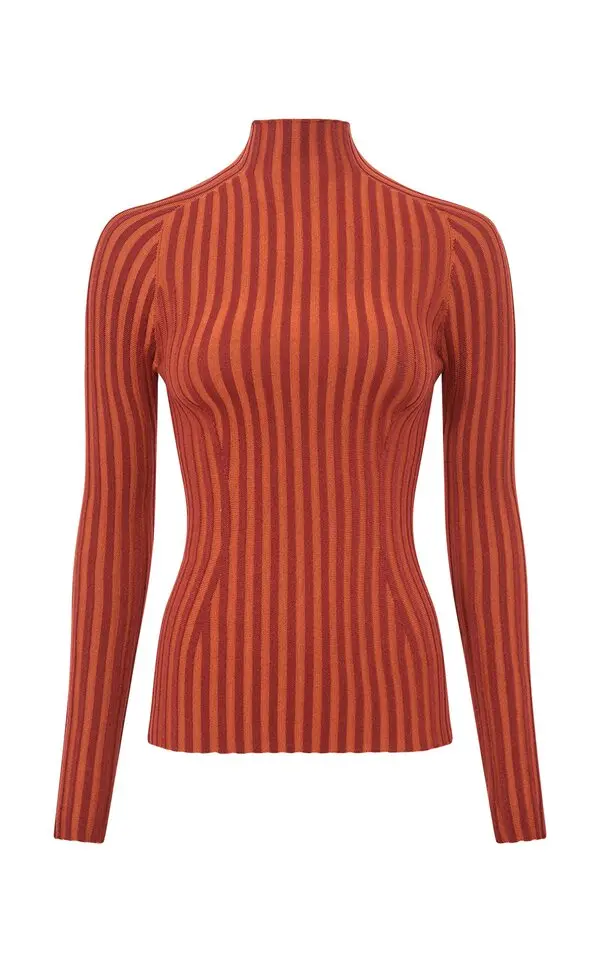 Gabriela Hearst Karlene Ribbed Virgin-wool Top