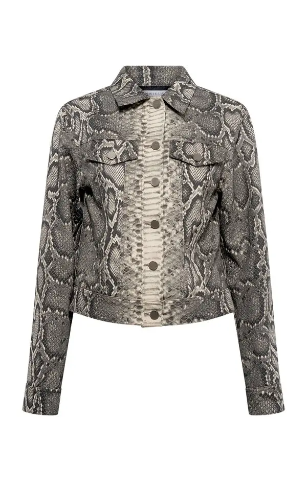 Gabriela Hearst Bronte Snake-printed Jacket - Grey