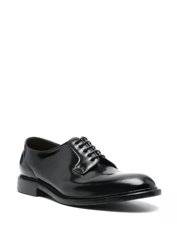 GREEN GEORGE Classic Derby Shoes - Black