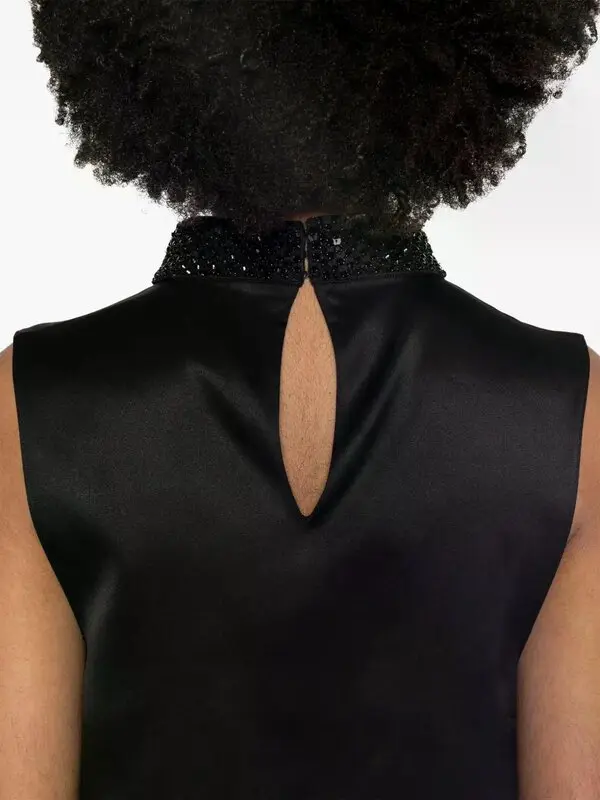 TOM FORD Sleeveless Silk Top - Black