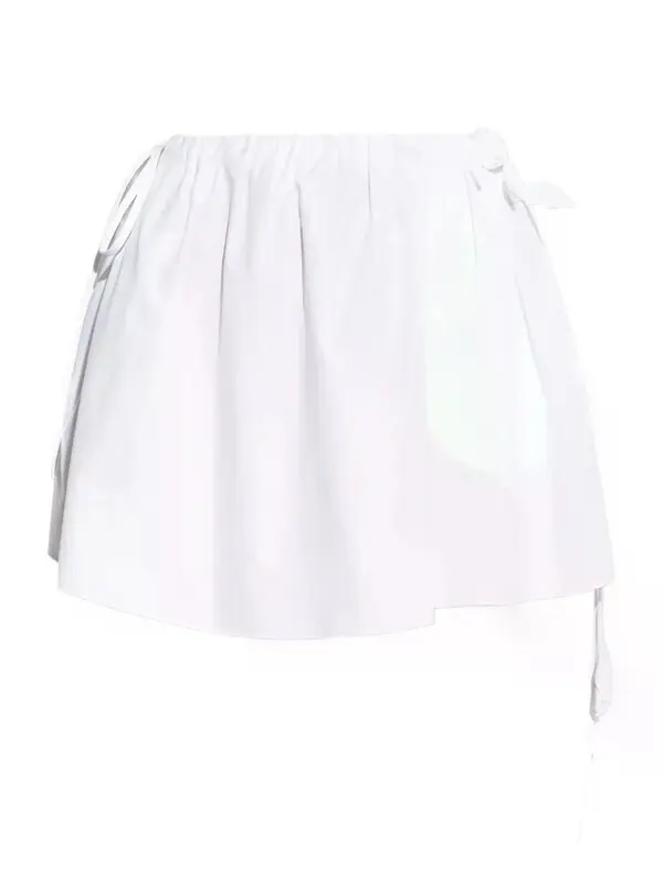Blumarine Floral-appliqué Mini Skirt - White