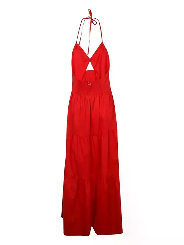 TWINSET Cut-out Maxi Dress - Red