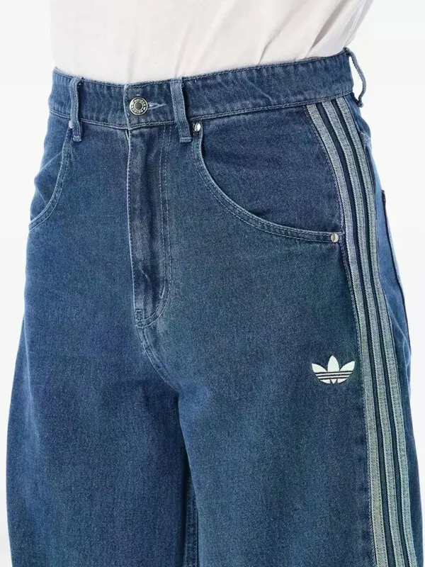 Adidas Wide-leg Denim Shorts